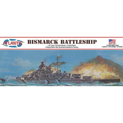 Jual Atlantis 1/600 Bismarck German battleship 40cm, plastic modelkit ...