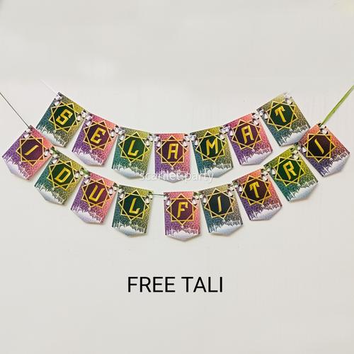 Jual Banner Lebaran Hiasan Dinding Rumah Banner Selamat Idul Fitri ...