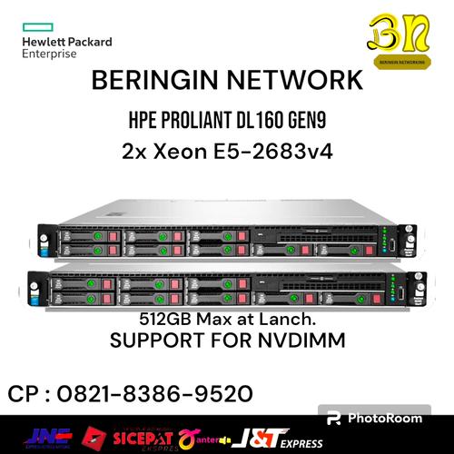Jual SERVER HPE PROLIANT DL160 GEN9 GEN 9 RACK SERVER 1U. KELUARAN ...