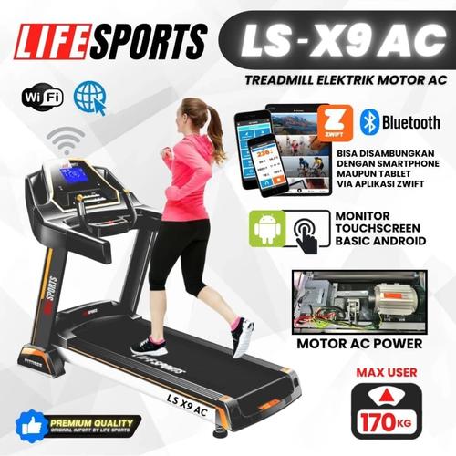 Jual Alat Fitnes Big Treadmill Elektrik LS X9 AC / Treadmill Komersial ...