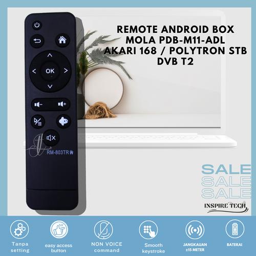 Jual Remot Remote Android box Mola Akari M11 XL HOME Polytron tanpa setting - Jakarta Barat ...