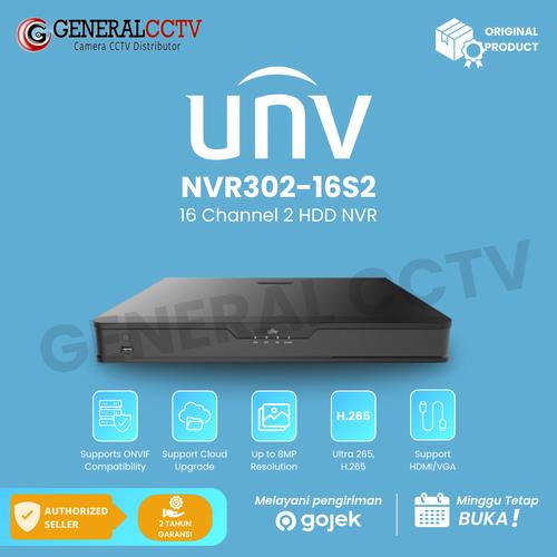 Promo NVR 16 Channel UNV NVR302-16S2 NVR Uniview 16CH - NVR Only Cicil ...