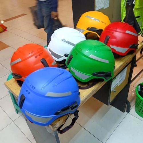 Jual Safety Helmet Climbing MSA Merah / Helm Ketinggian/Helm safety ...