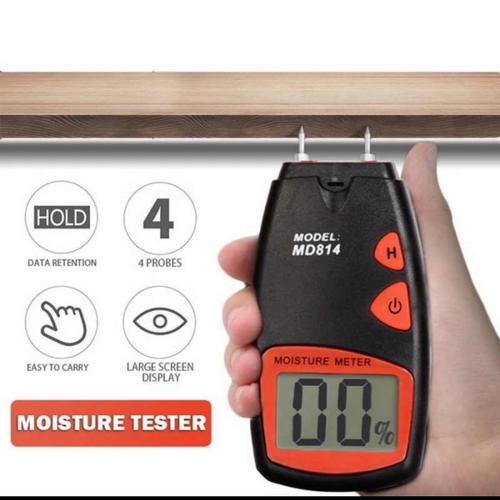 Jual Moisture Meter MD814 Kayu Wood Kertas MC Tester Katun MD-814 MD ...