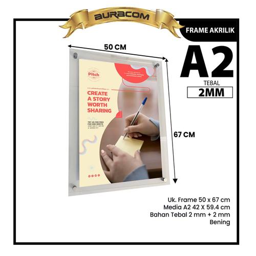 Jual FRAME FOTO AKRILIK POSTER ACRYLIC UKURAN A2 - 1LEMBARSAJA - Kab ...