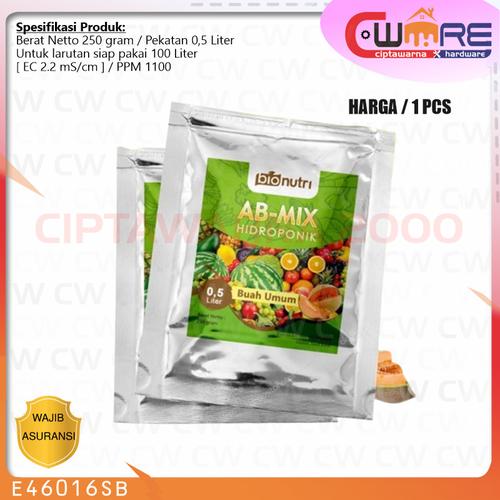 Jual Pupuk Nutrisi AB Mix Hidroponik Untuk Tanaman Sayur Buah 250 gram ...