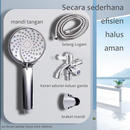 Jual Paket Shower Mandi Shower Standar Komplit Kran 120cm dan Braket ...