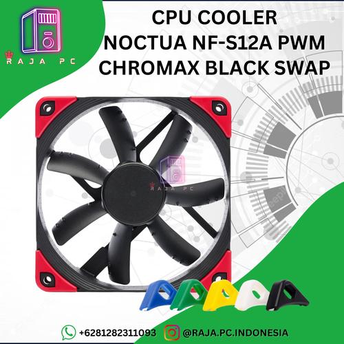 Jual Komputer | PC | CPU Cooler Noctua NF-S12A PWM Chromax Black Swap ...