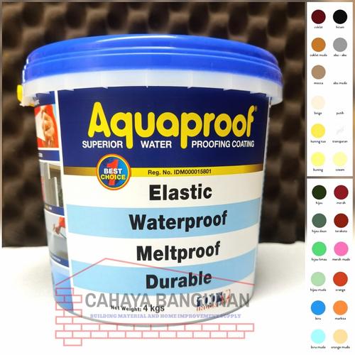 Jual Aquaproof Aqua Proof Cat Anti Bocor Waterproofing Galon 4Kg 5Kg 4 ...