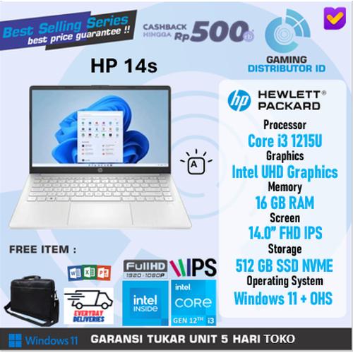 Promo Laptop Hp 14 Intel Core I3 1215 16GB 512GB Windows 11 Office 14 ...