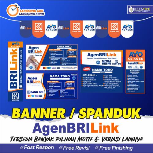 Jual Paket Banner / Spanduk Agen BRILink (Part 2) - 200X100CM (A) - Kab ...