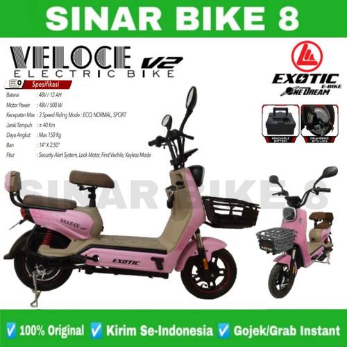 Jual Sepeda Listrik EXOTIC VELOCE V2 500 Watt Electric E-Bike BY ...