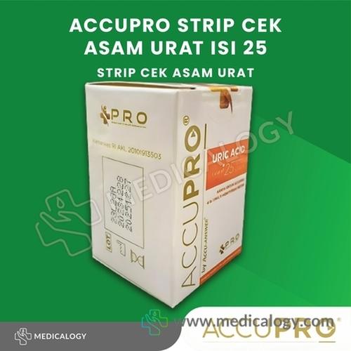 Jual AccuPRO Strip Cek Asam Urat / Accu PRO Uric Acid 25 Strip - Kota ...
