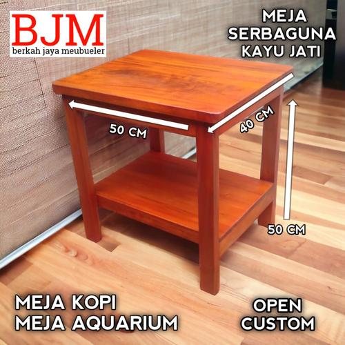 Jual meja teras / meja rak / meja dispenser / meja aquarium kayu JATI ...