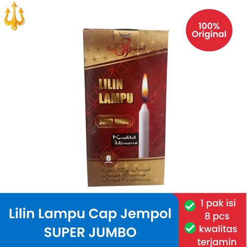 Jual Lilin Putih Mati Lampu | Lilin Batang Cap Jempol Super Jumbo isi ...