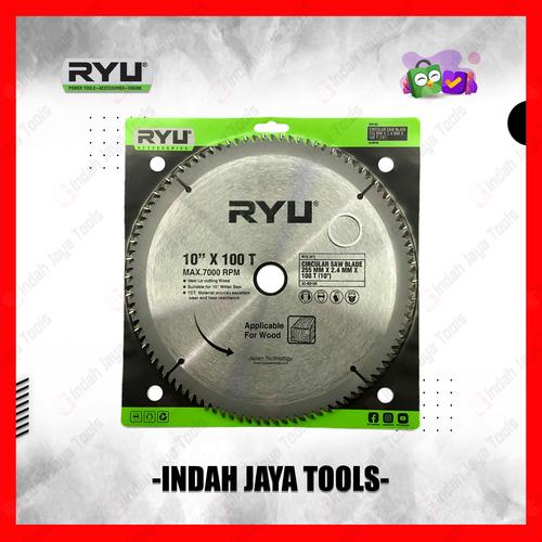 Jual RYU 10 X 100T ALUMUNIUM Saw Blade Mata Pisau Potong Gergaji Kayu ...