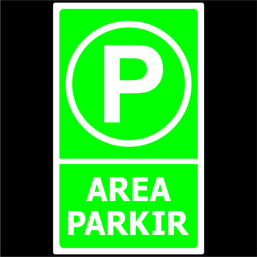 Jual rambu area parkir - Biru - Jakarta Barat - FM STIKER VARIASI ...