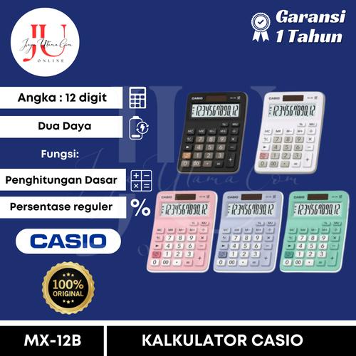 Jual Kalkulator Casio MX-12B Original - Jakarta Barat - jayautamacom | Tokopedia
