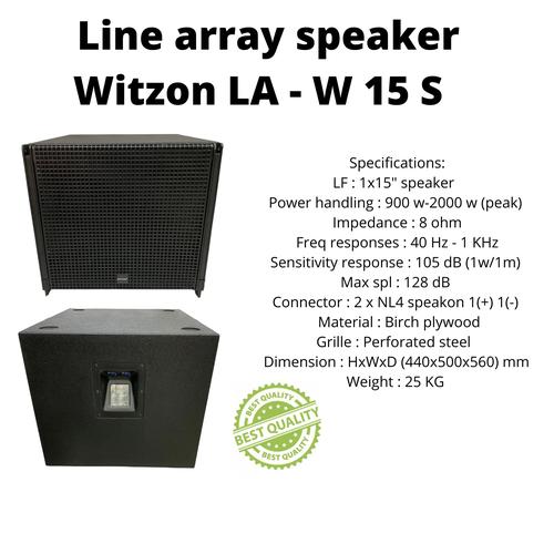 Jual Line array witzon la w 15 s . Line array speaker witzon LA W 15 S ...