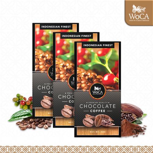 Promo WoCA Premium Chocolate Bar 3x 90g - Cokelat Batang Rasa Kopi - 90 ...