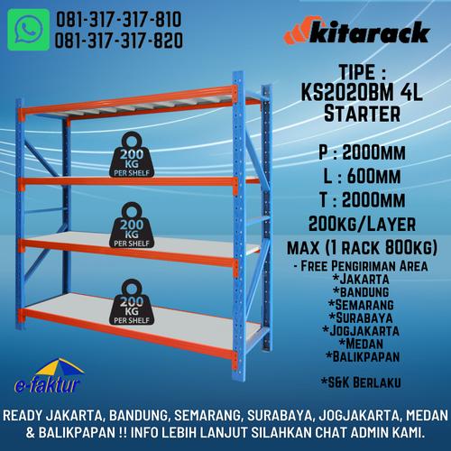 Jual WAREHOUSE RACK KITARACK KS2020 STARTER - RAK GUDANG LIGHT DUTY 2 ...