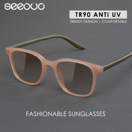 Promo Seeouo Kacamata Sunglasses Anti Uv 400 Kotak Simple Bahan Tr90 ...