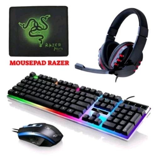 Jual PAKET KEYBOARD GAMING + MOUSE GAMING RGB MIXIE + HEADSET GAMING W ...