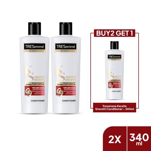 Promo BUY 2 GET 1 Tresemme Keratin Smooth Conditioner - 340ml ...