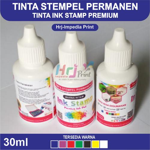 Jual Tinta Stempel Permanen Ink Stamp isi 30ml | Tinta Stempel ...