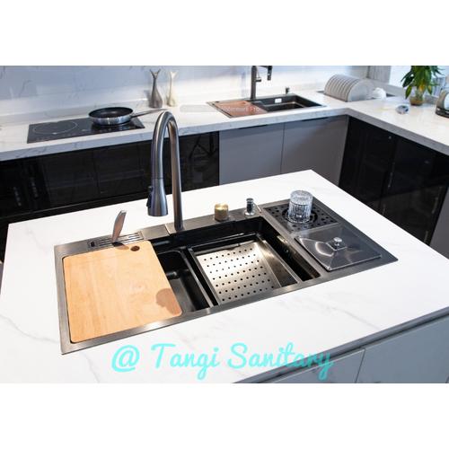 Jual BAK CUCI PIRING / WASTAFEL / KITCHEN SINK LUXURY 92X45 WATERFALL ...