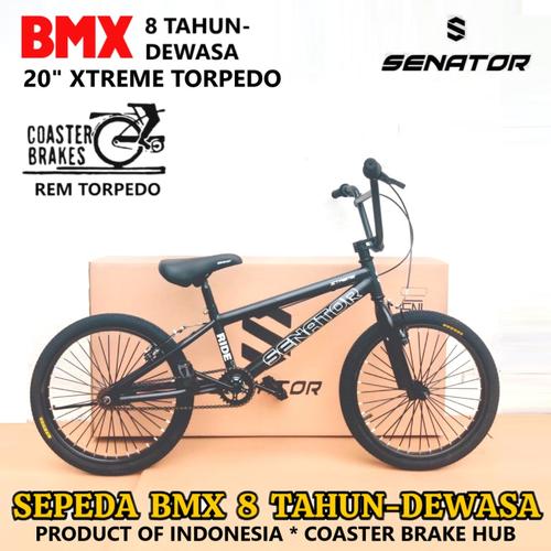 Jual Sepeda BMX Senator Xtreme 8 Tahun-Dewasa 20 Inci Rem Torpedo BMX ...