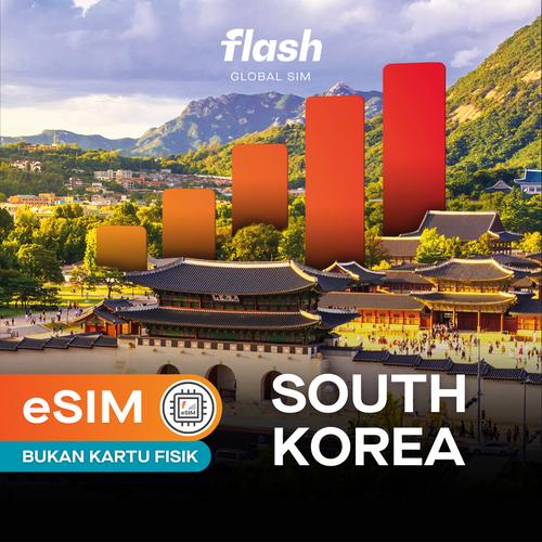 Jual eSIM Korea Flash Global SIM Internet eSIM - 30GB, 15 Hari - Jakarta Selatan - Flash Global ...