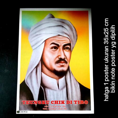 Jual poster pahlawan teuku umar / tengku chik ditiro /Meyjen Tni sutoyo ...