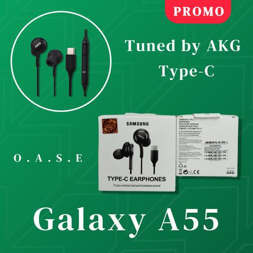 Promo Earphone Samsung Galaxy A55 Headset AKG Type C Original - Kota ...