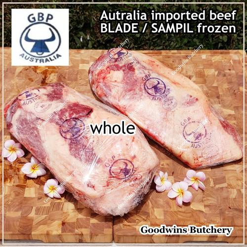 Promo Daging rendang SAMPIL KECIL beef BLADE frozen Australia whole ...