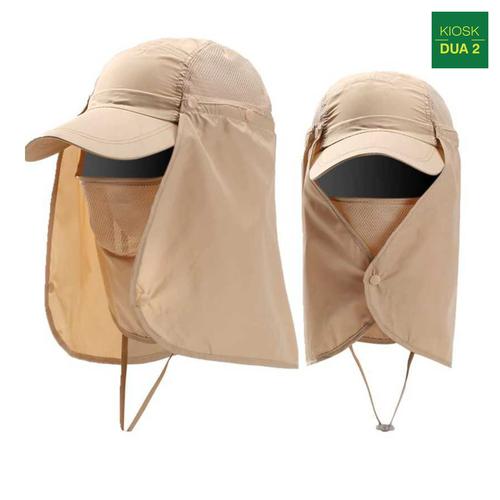Jual topi pancing topi gunung pria tentara jepang anti uv panas ...