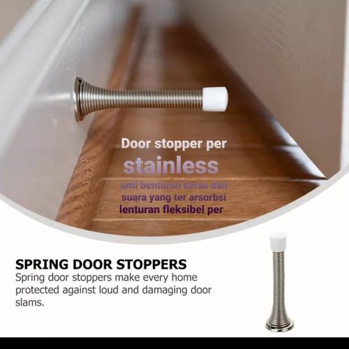 Jual Door stopper per stainless American style penahan pintu fleksibel ...