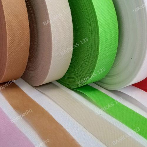 Jual Tali Bisban Tipis Kain Spunbond Warna (75 gsm). Lebar 6 cm - P 100 ...