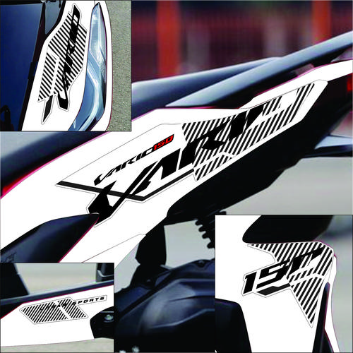 Jual striping vario 150 body putih model vietnam - abu2 - Kota Bekasi ...