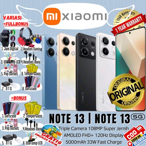 Jual XIAOMI REDMI NOTE 13 | NOTE13 5G Ram 8GB+8GB/256GB Storage 100% ...