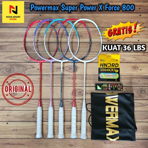 Jual Raket Badminton Powermax Super Power X Force 800 - Navy White ...