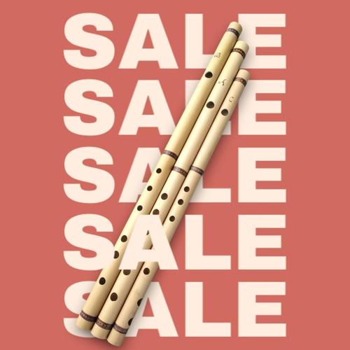 Jual suling bambu tradisional nada A C G motif suling dangdut set ...