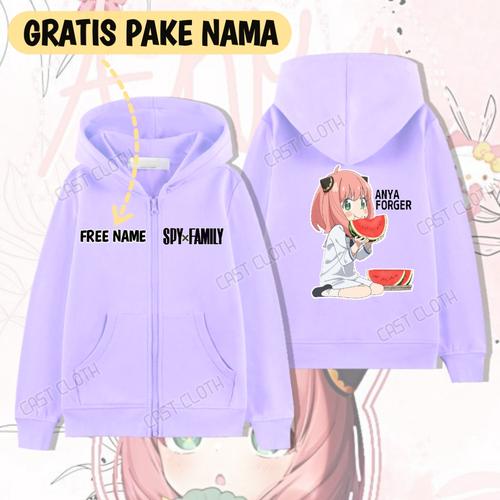 Jual Hoodie Zipper Anak Anya Forger Spy X Family / Jaket Anak Dan ...