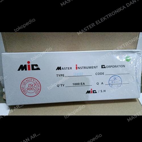 Jual dioda diode rectifier 1a 1ampere 1 ampere 1n4007 in4007 1n in 4007 ...