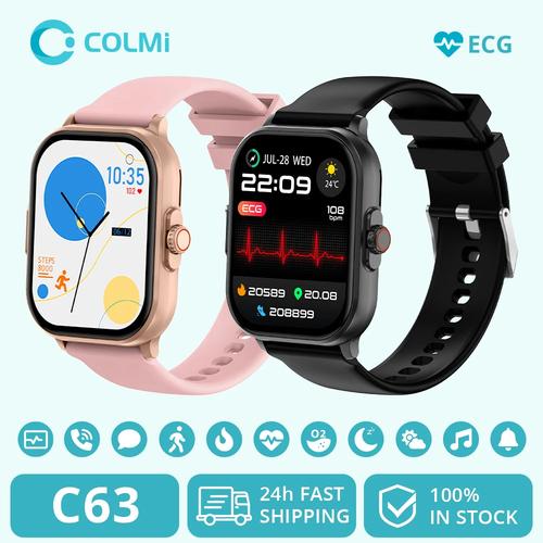 Jual COLMi C63 Health Smartwatch ECG+PPG Blood Oxygen Glucose IP68 ...