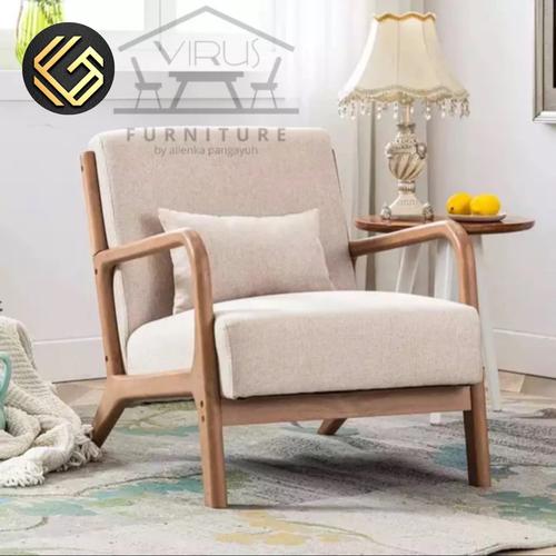 Jual arm chair single sofa kayu solid jati jepara - 1 set 2k dan mj ...