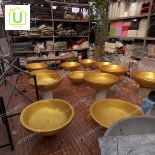Jual pot teratai teraso Diameter 60cm cat gold - Kota Depok ...