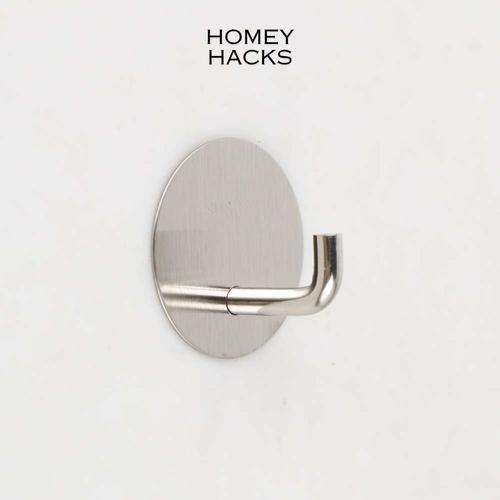 Jual Gantungan Hook Tempel Dinding Lem Adhesive Hanger Stainless Tanpa ...