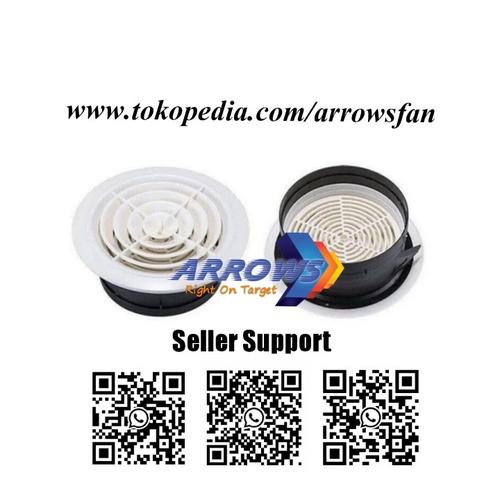 Jual Ceiling Round Air Grill 6 inch Ceiling Air Diffuser 6 inch Damper ...