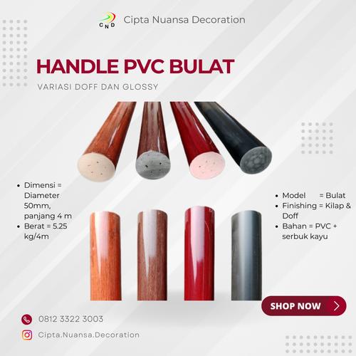 Jual PVC BULAT HANDRAILING PVC BULAT GLOSSY / DOFF P: 4M RAILING TANGGA ...